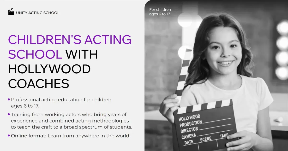 Unity Acting School – Children’s Online Acting Classes with Hollywood ...