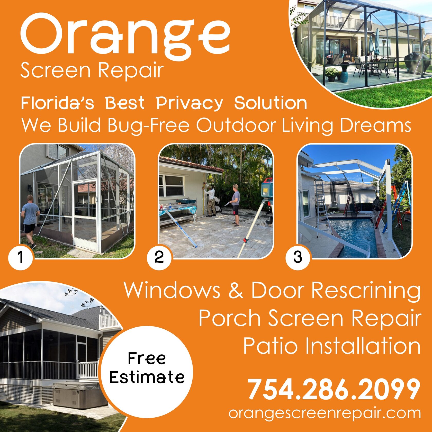 Outdoor Screen Enclosures and Sunrooms in Miami Gardens