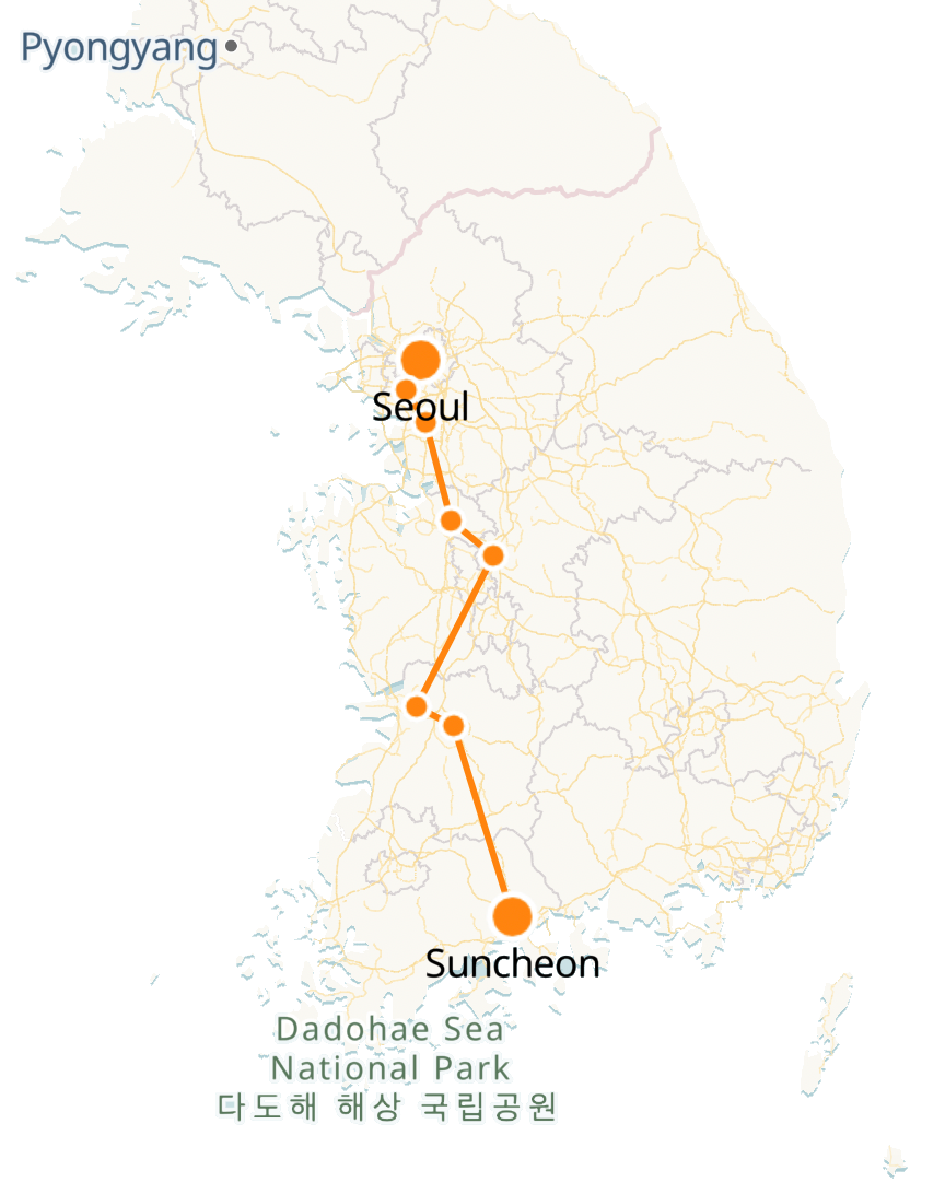 KTX Train Schedule | From Seoul to Suncheon - KTX High Speed Trains
