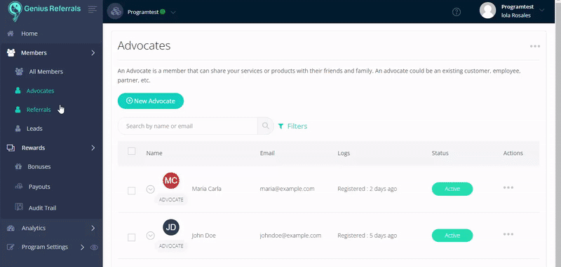 How Do I Download Advocates In A Csv File