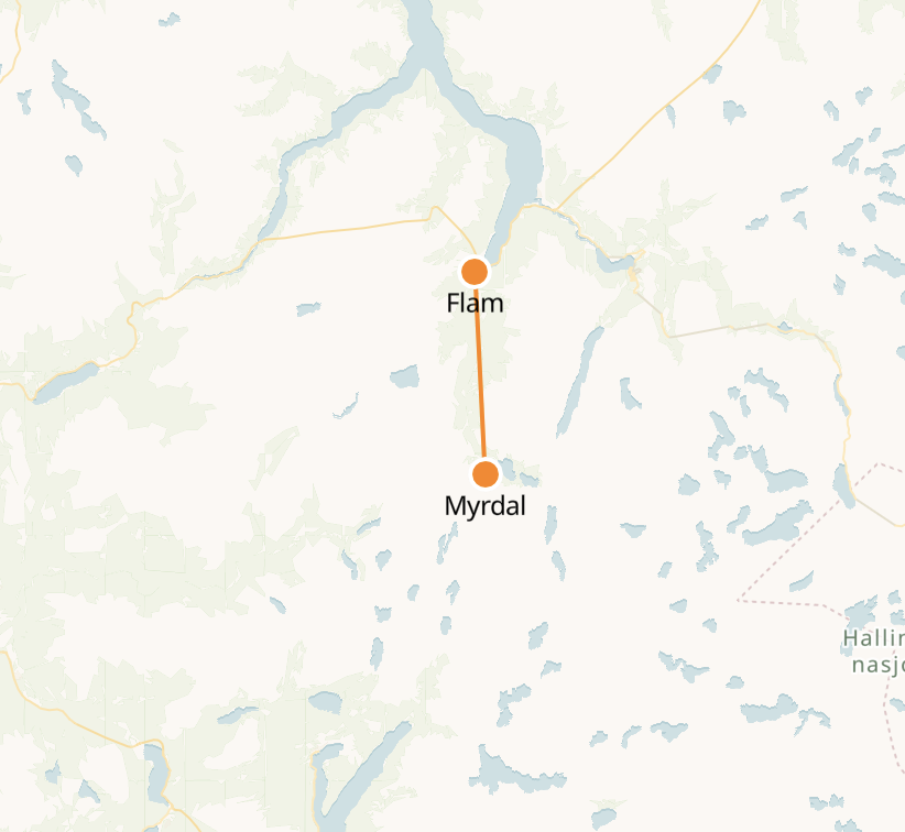 Treno da Myrdal a Voss | Orari e biglietti - TRENI DELLA NORVEGIA