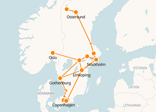 SJ & X2000 Trains in Sweden | Tickets & Timetable - SCANDIC TRAINS
