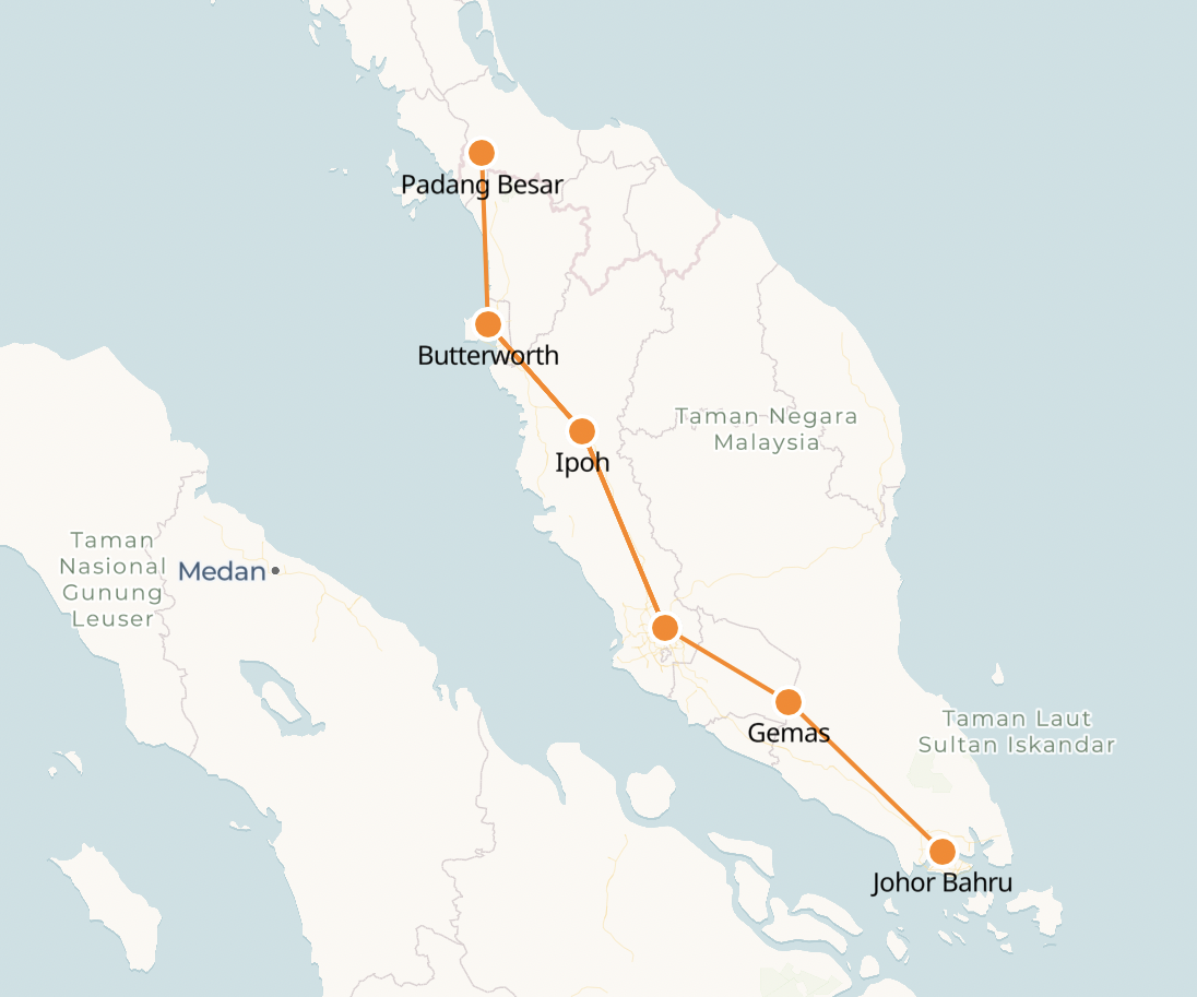 ETS Train: Routes, Tickets & Rail Map | Malaysia Rails