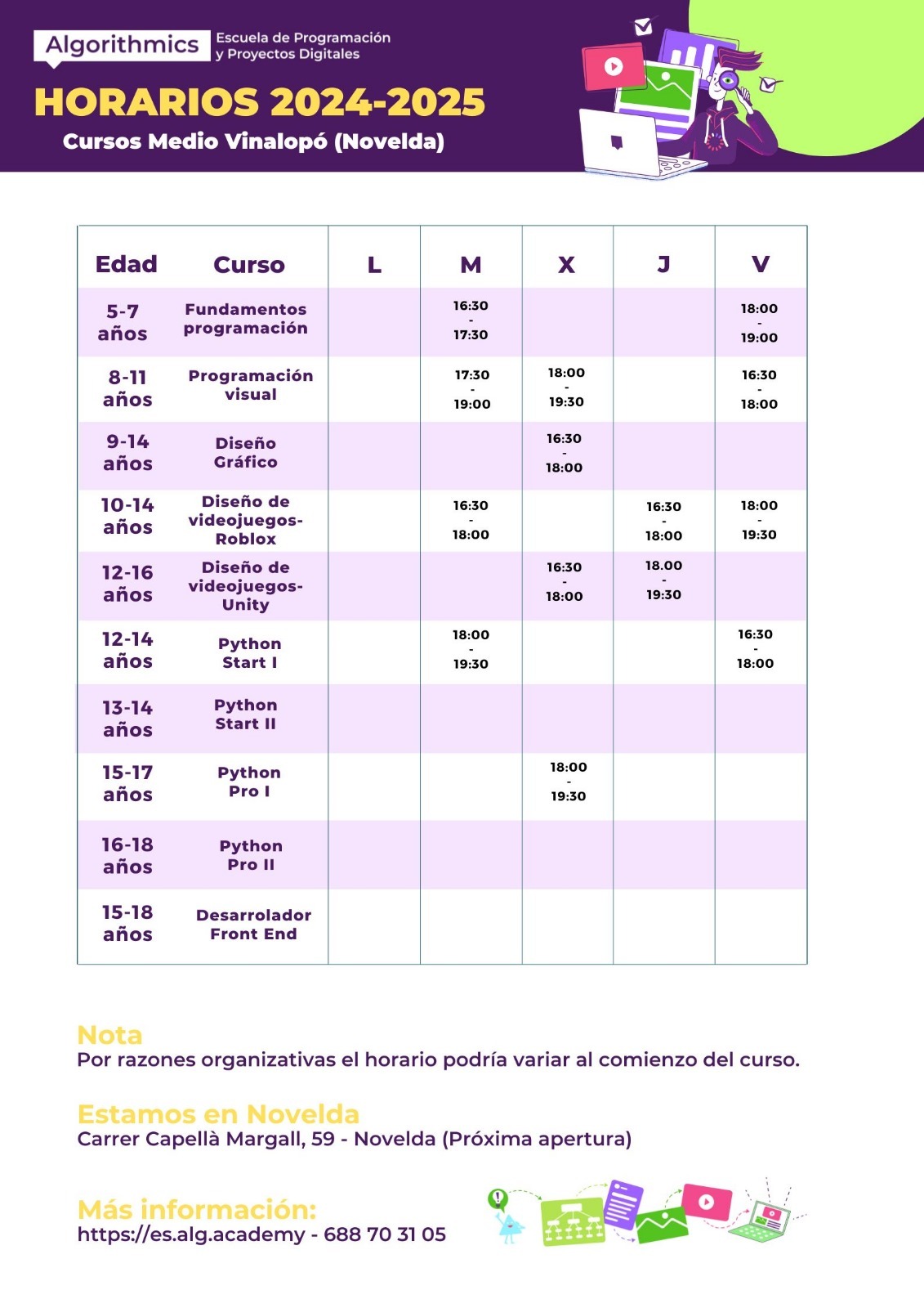 Centros Algorithmics en España