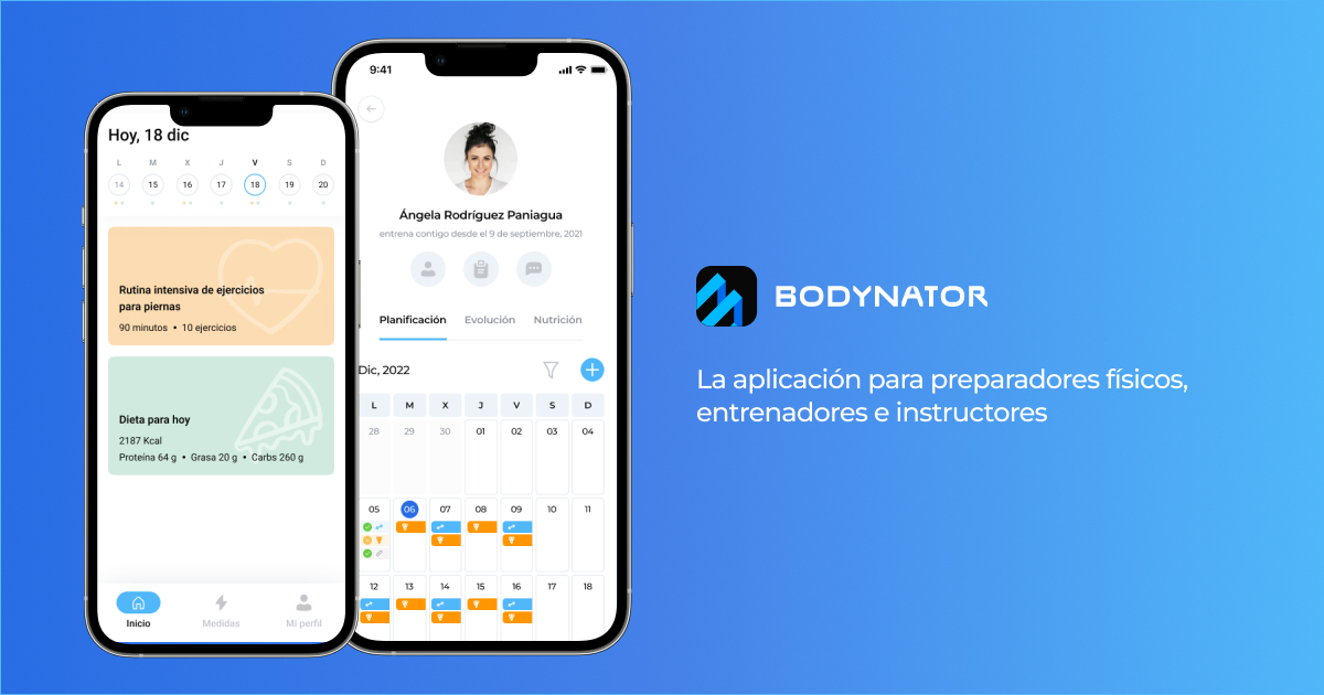 Bodynator | Aplicación para Entrenadores Personales