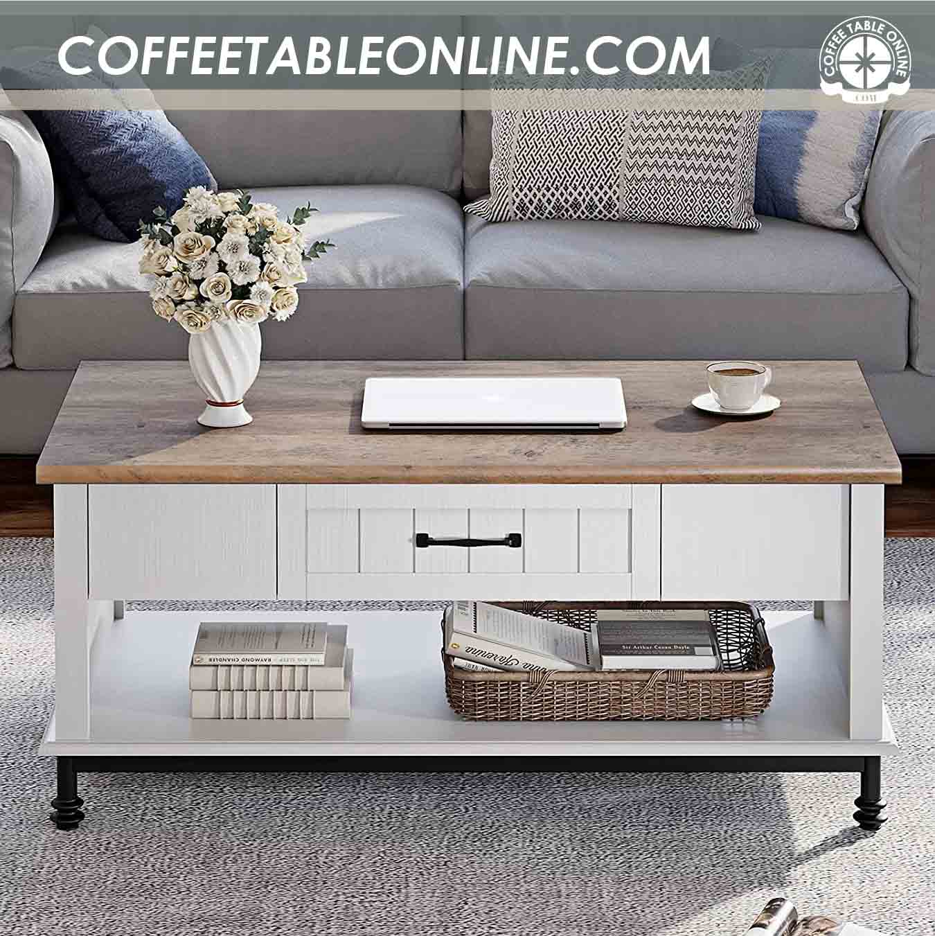 White coffee table the range store