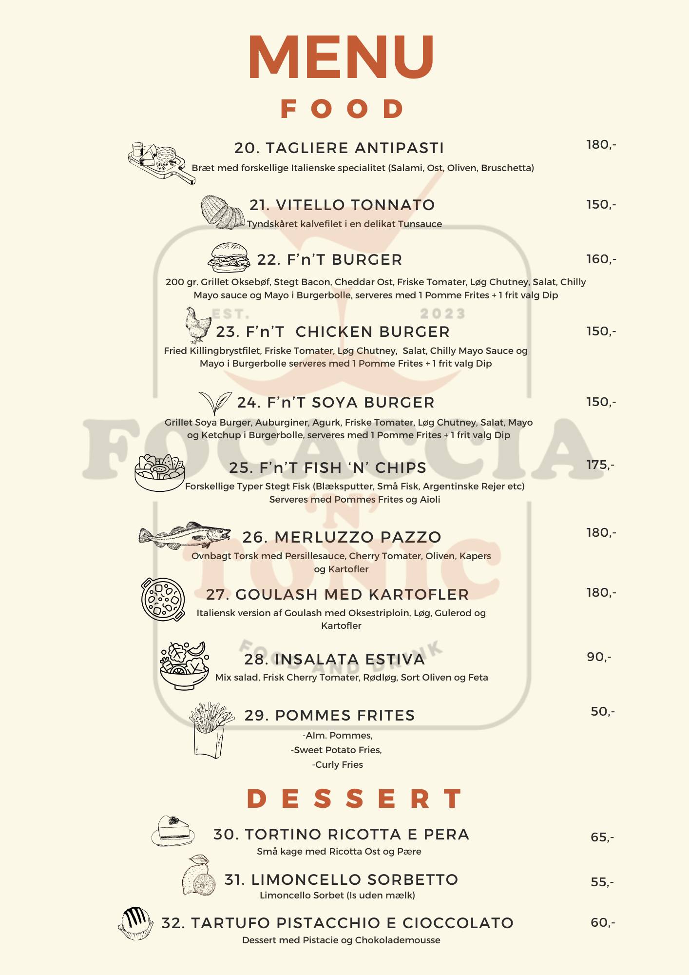 Focaccia ‘n’ Tonic