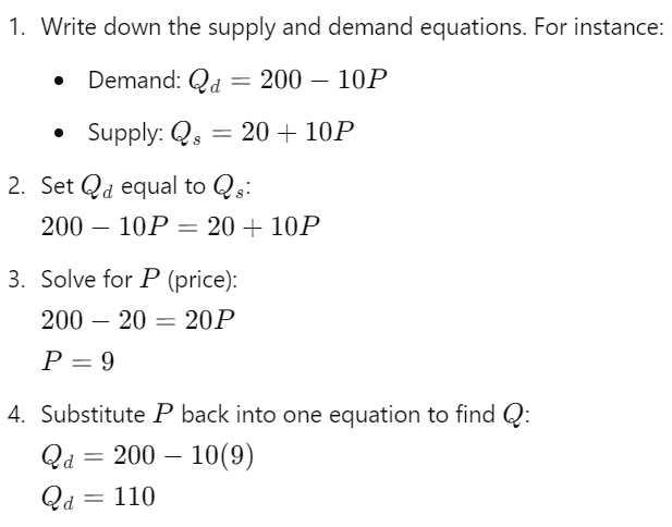Equilibrium Price: Definition, Calculation & Examples for Market Balance | Priceva