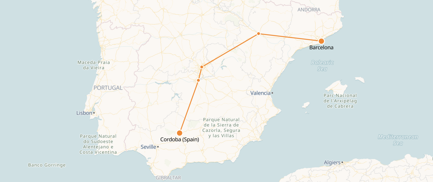 Barcelona to Cordoba Train Tickets & Schedule - Spanish Trains