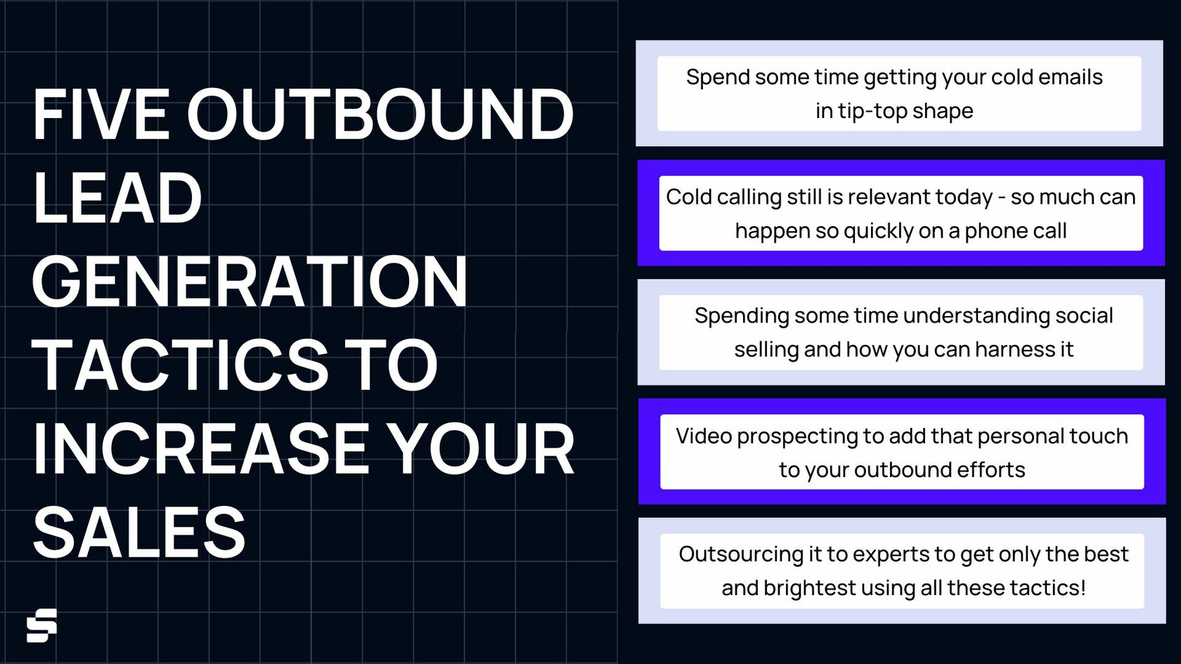 Five Outbound Lead Generation Tactics for Increasing Sales
