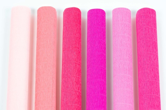 PAPEL CREPE ROSADOS