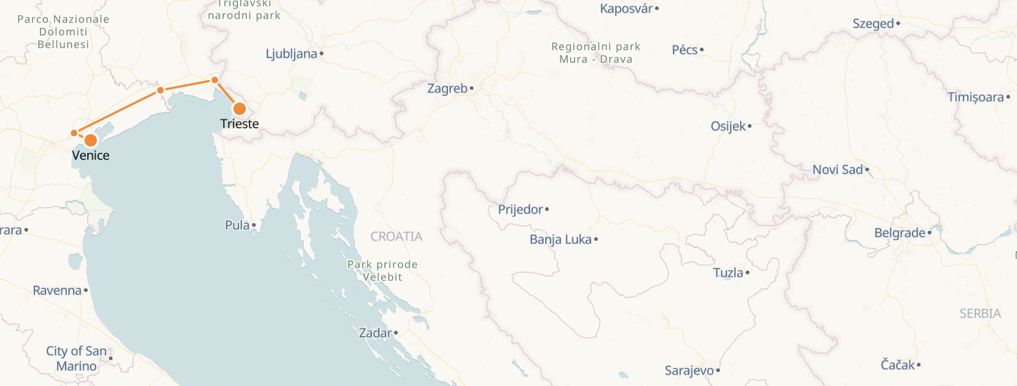 Venice to Trieste Train Tickets & Schedule - Italy Railway