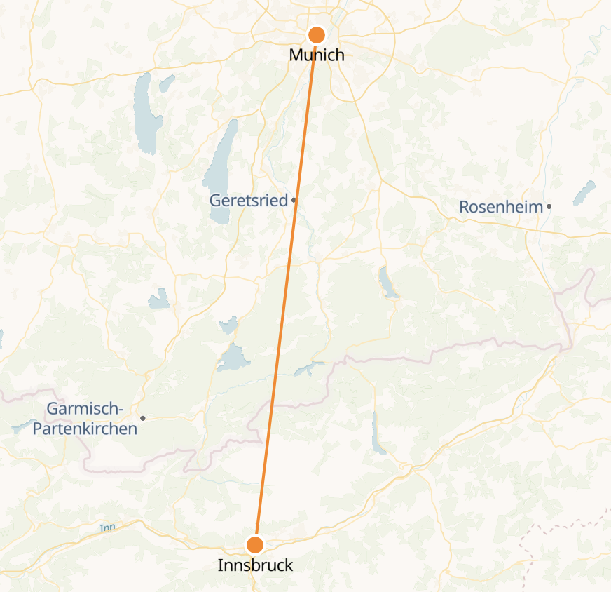 Munich to Innsbruck High-Speed OBB Train Tickets