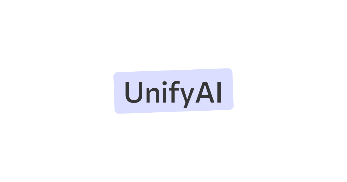 UnifyAI — The fastest way to integrate AI into your business