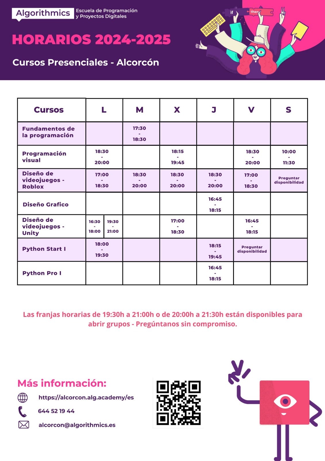 Encuentra tu centro Algorithmics