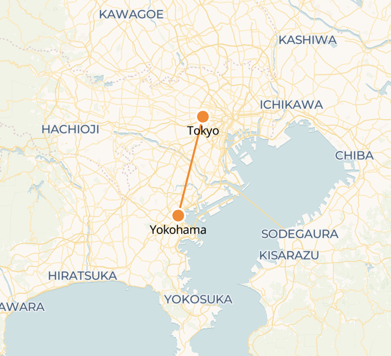 Yokohama to Tokyo Train Schedule, Map & Tickets - ASIA TRAINS