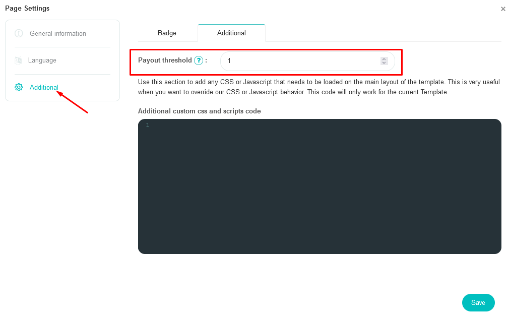 Page Settings | Genius Referrals