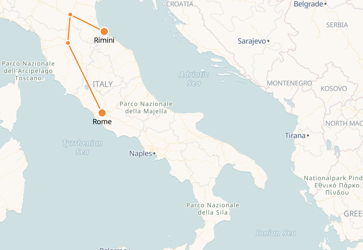 Rimini to Rome Train Tickets & Schedule - Italy Railway