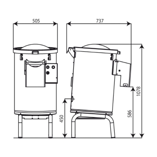 Automatic Potato Peeler Machine | Industrial Potato, Carrot Rumbler