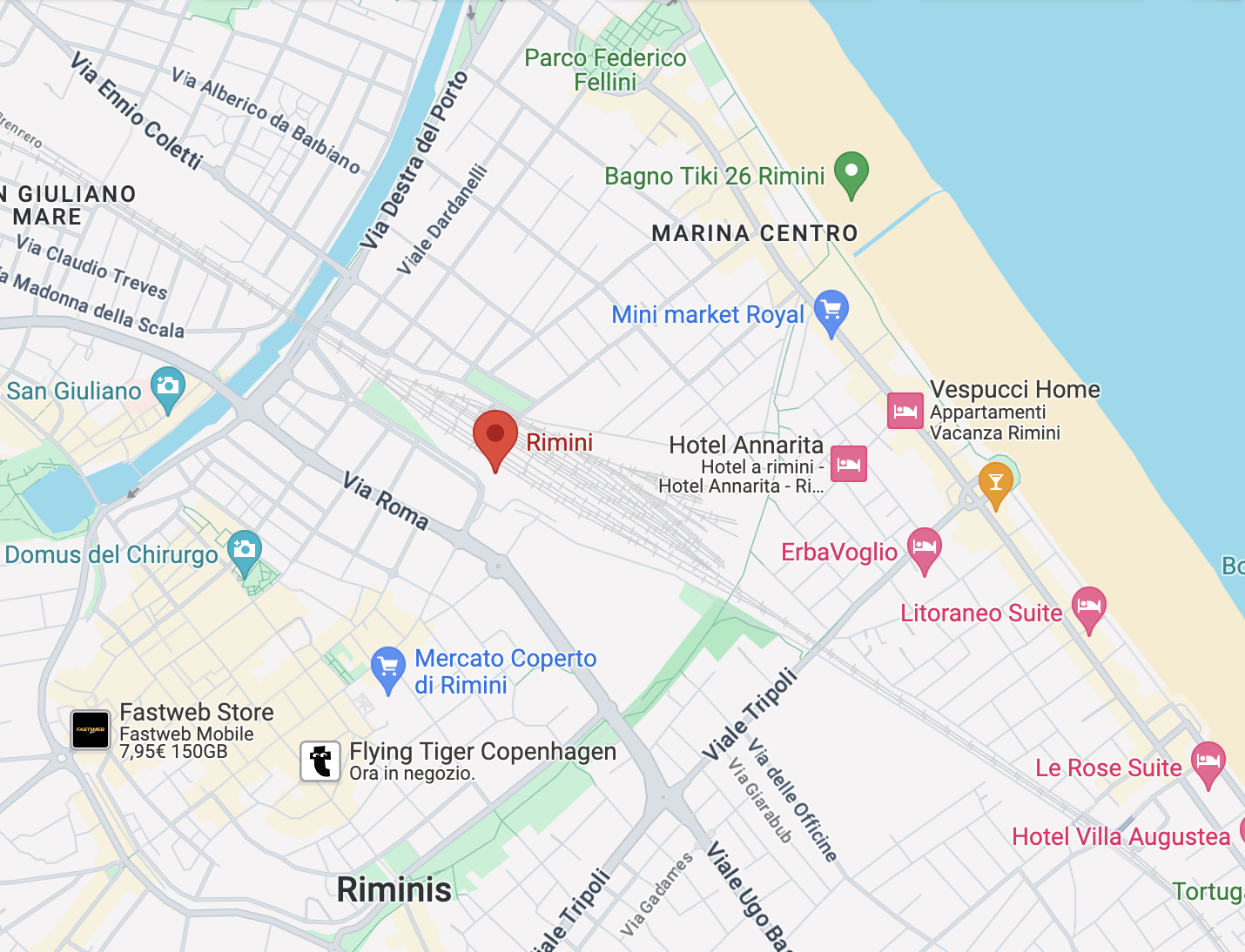 Rimini Train Station - Italy Railway