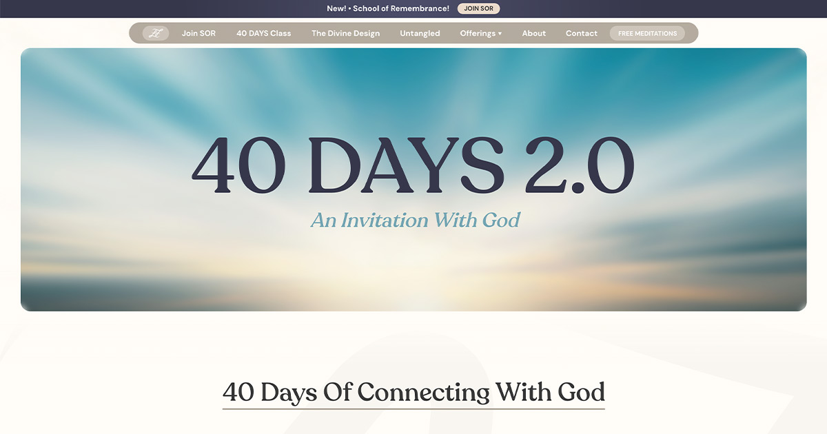 40 DAYS 2.0 | Lorie Ladd