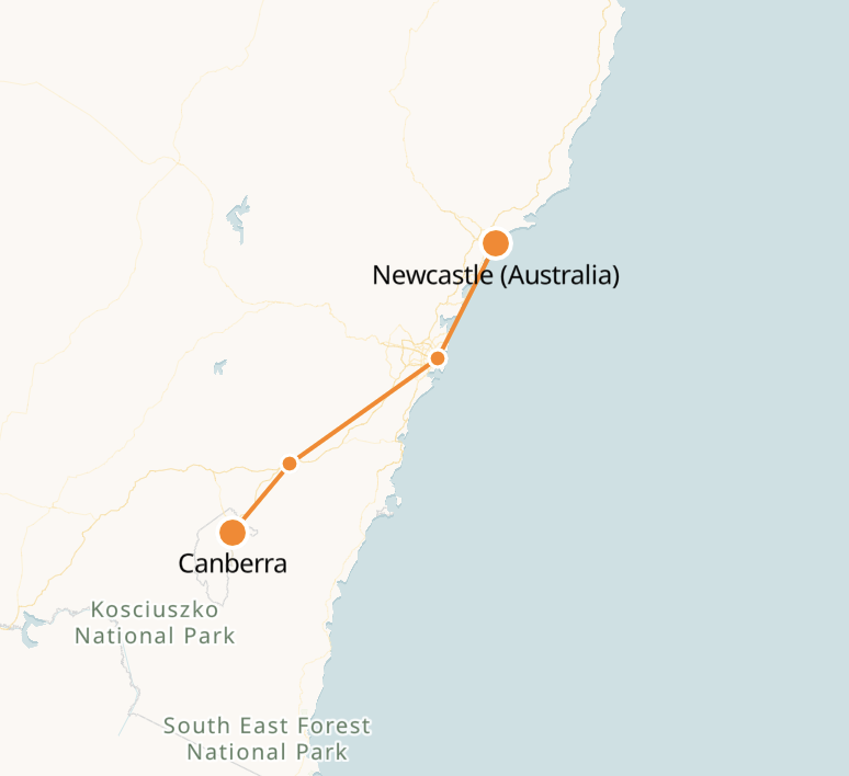 Newcastle to Canberra Train | Tickets & Schedule - Australia Trains