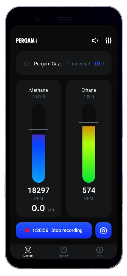 Leak Finder Application for handhel remote gas leak detectors| Pergam ...