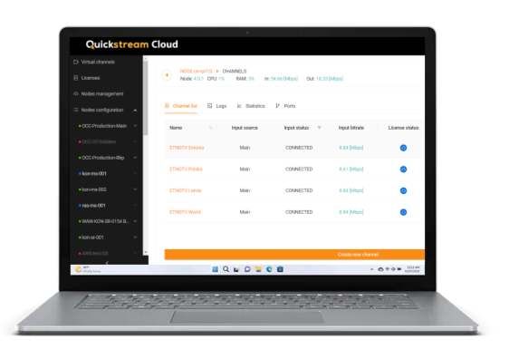 Quickstream Cloud: Live TV Distribution Network | Quickstream™