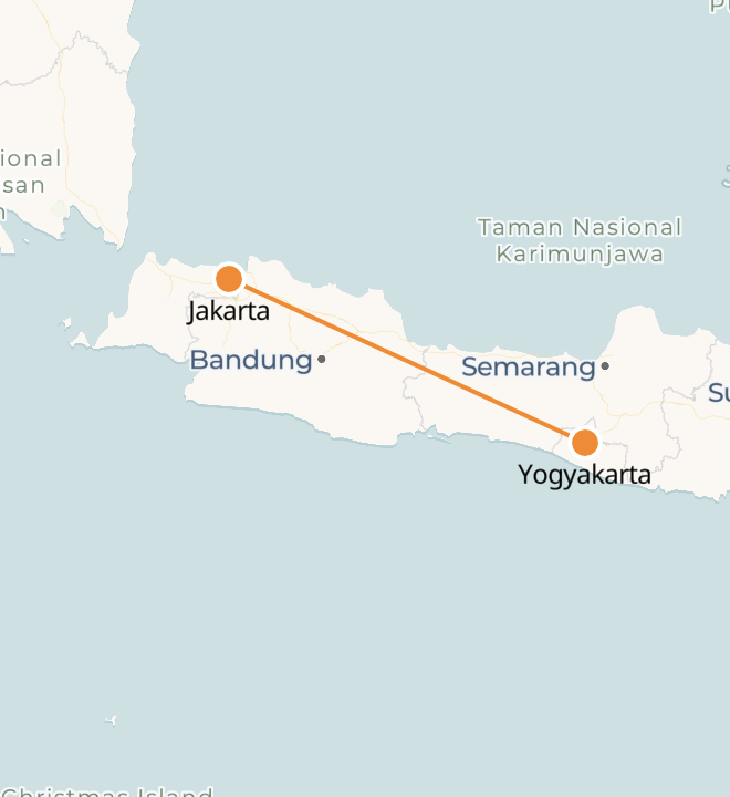 Jakarta to Yogyakarta Train: Tickets, Timetable & Map