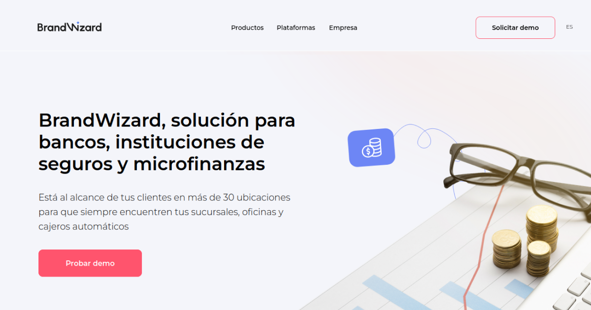 Promoción de bancos, empresas aseguradoras y entidades financieras con BrandWizard