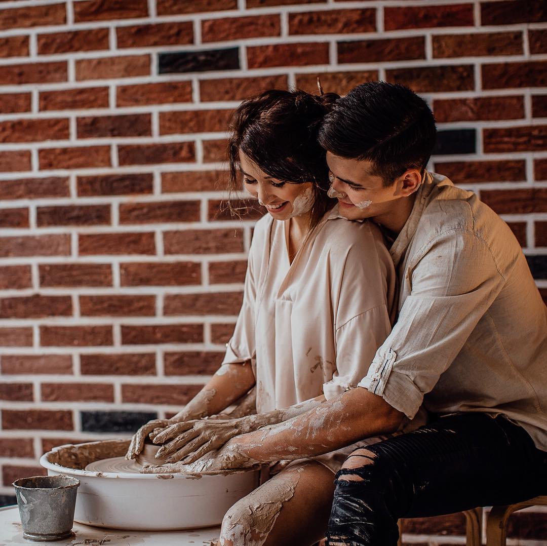 Date night pottery class for couples in Los Angeles