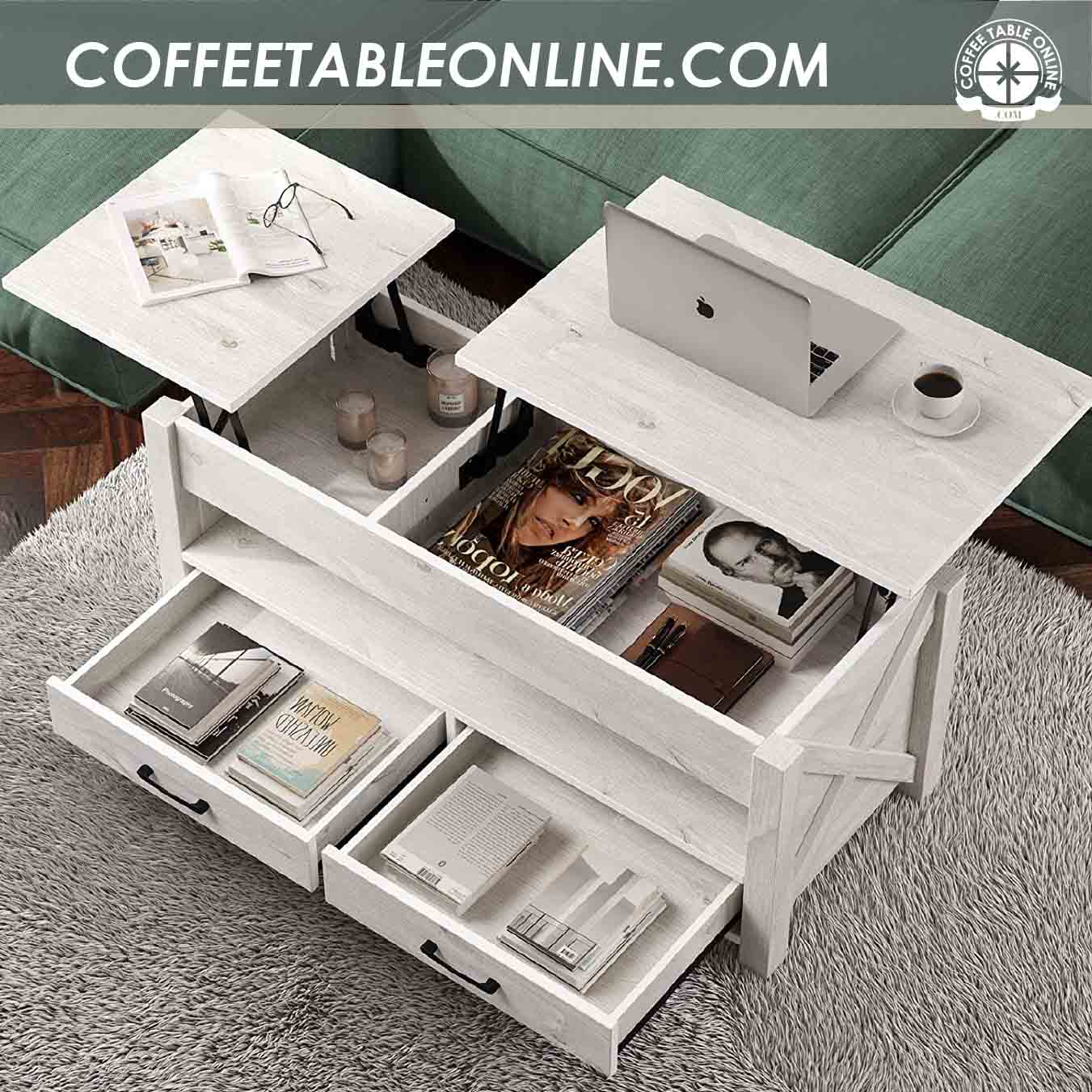 33 Lift Top Farmhouse Style Coffee Tables For 2023 | How to Choose