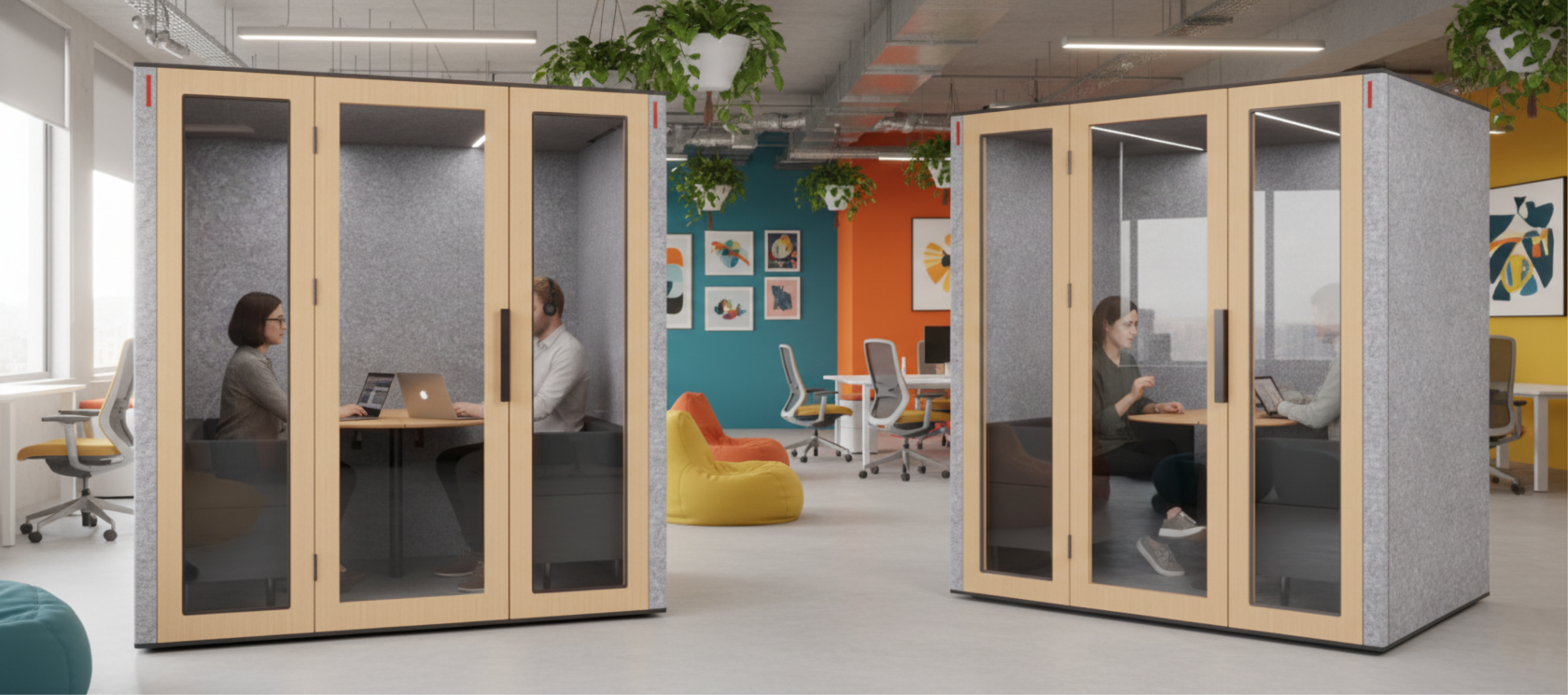Four-Person Smart Meeting Pod in UAE
