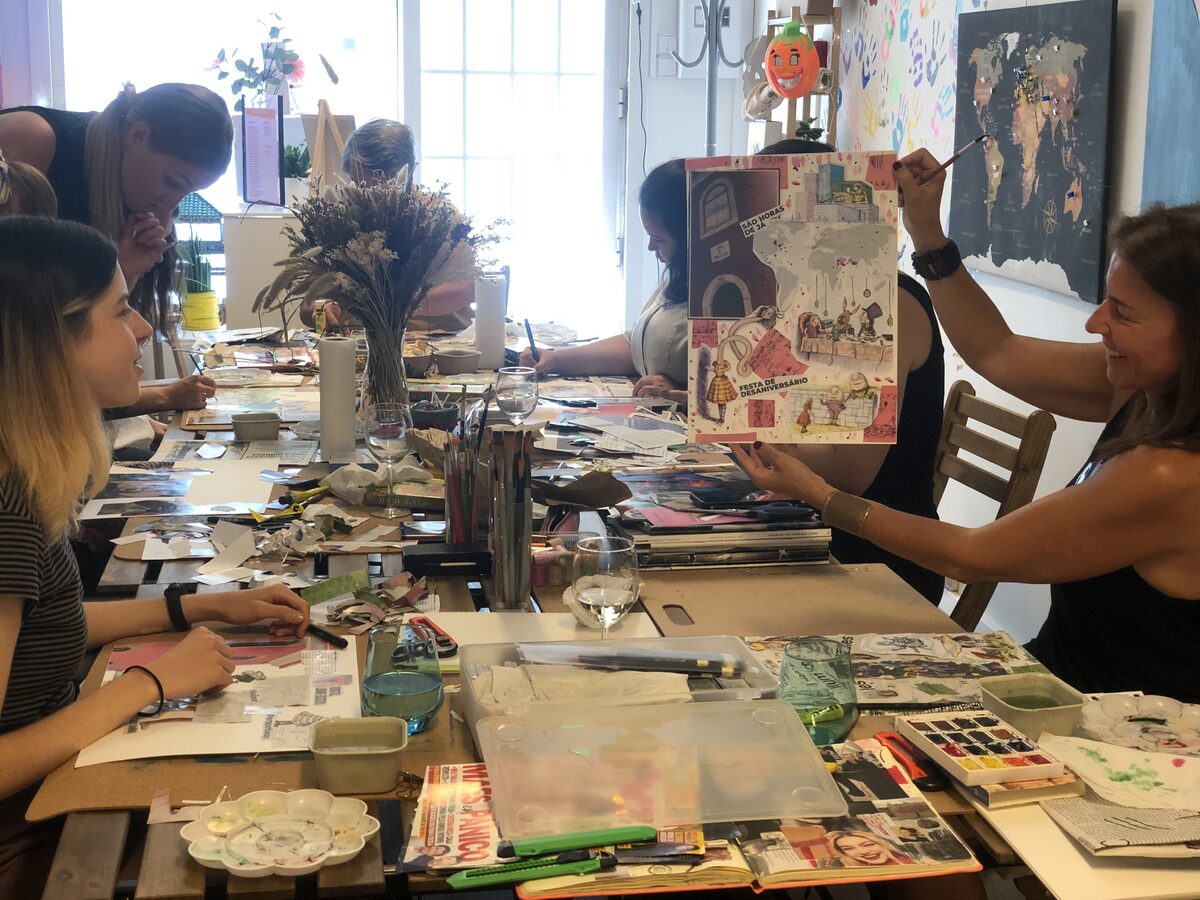 Art Collage Workshop for Beginners | ArtZone - Art Studio in Lisbon
