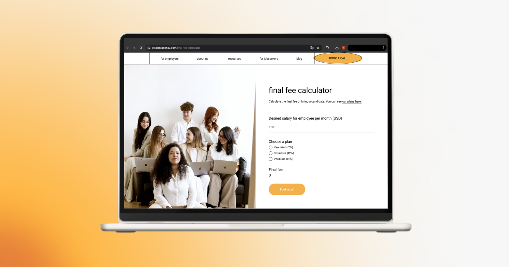 Calculate the final hiring fee