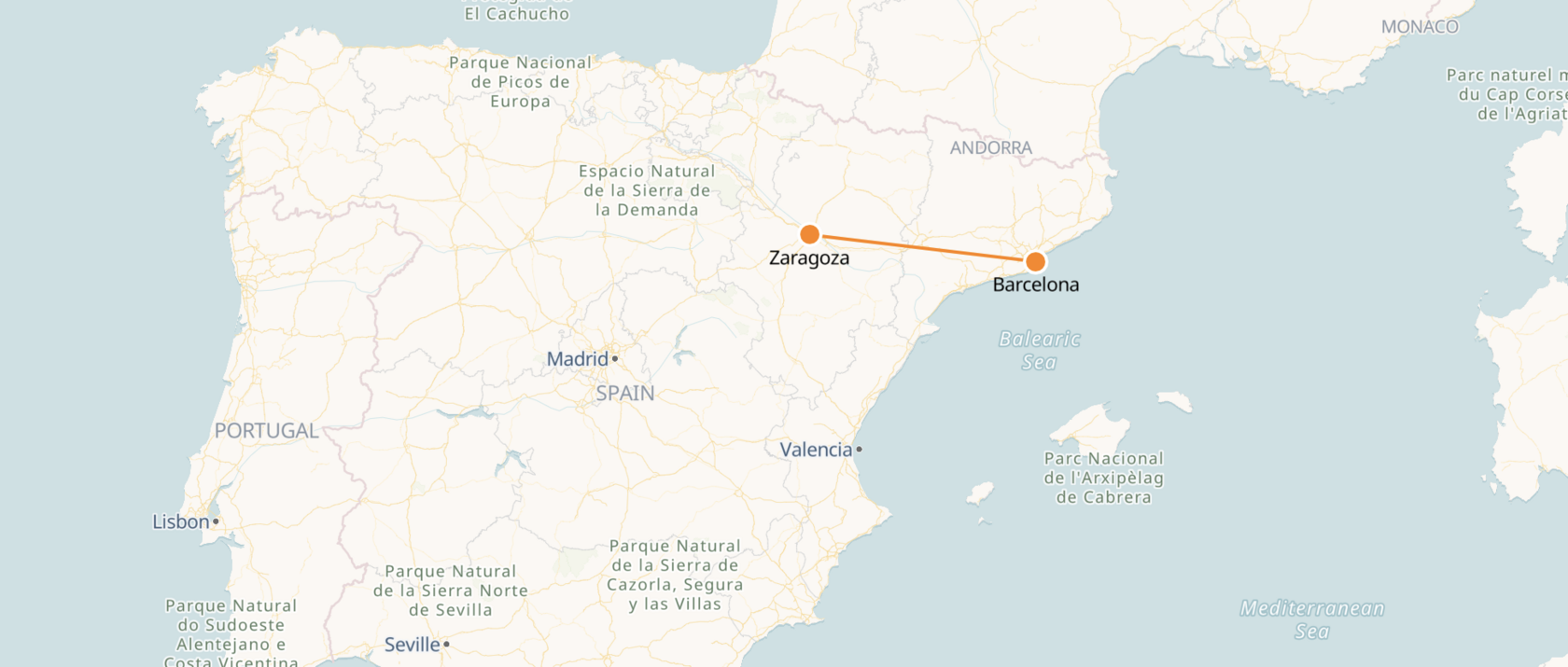 Zaragoza to Barcelona Train | Time, Schedule & Tickets Cost - Spanish ...