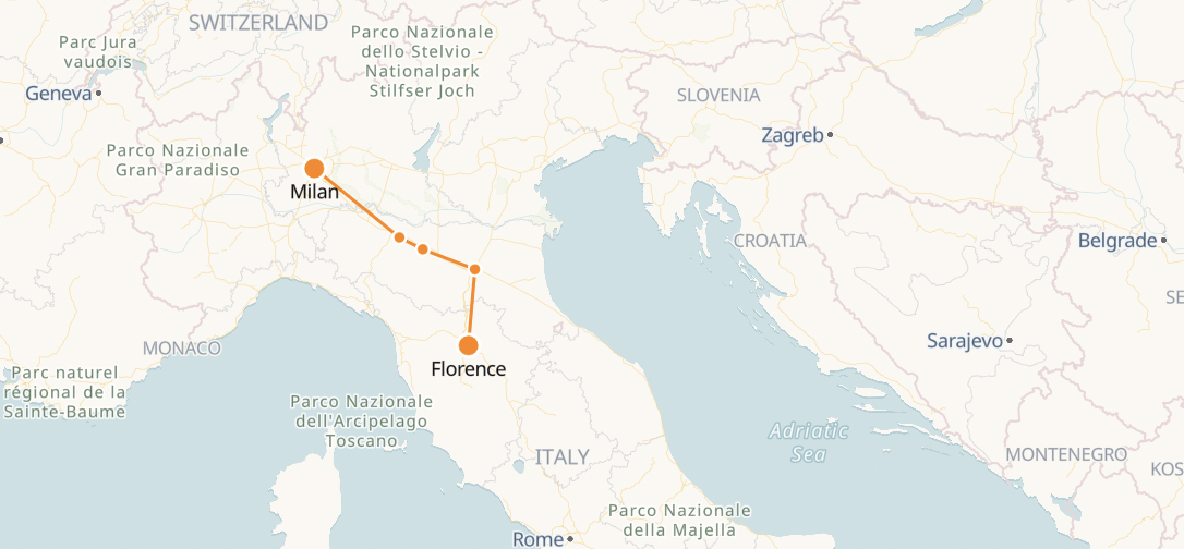 Milan to Florence Train Tickets & Schedule - Italy Railway