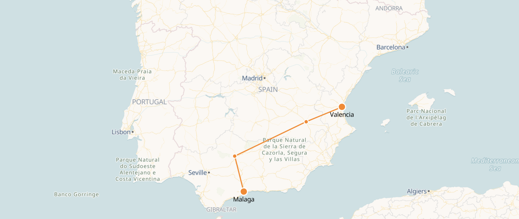 Valencia to Malaga Train Tickets & Schedule - Spanish Trains