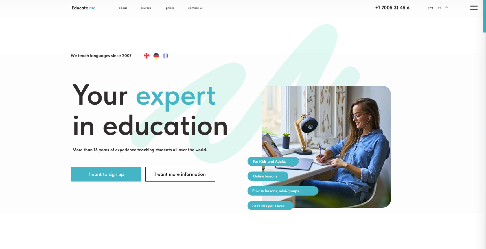 Educate.me – Online Language School in Europe, based in Luxembourg.