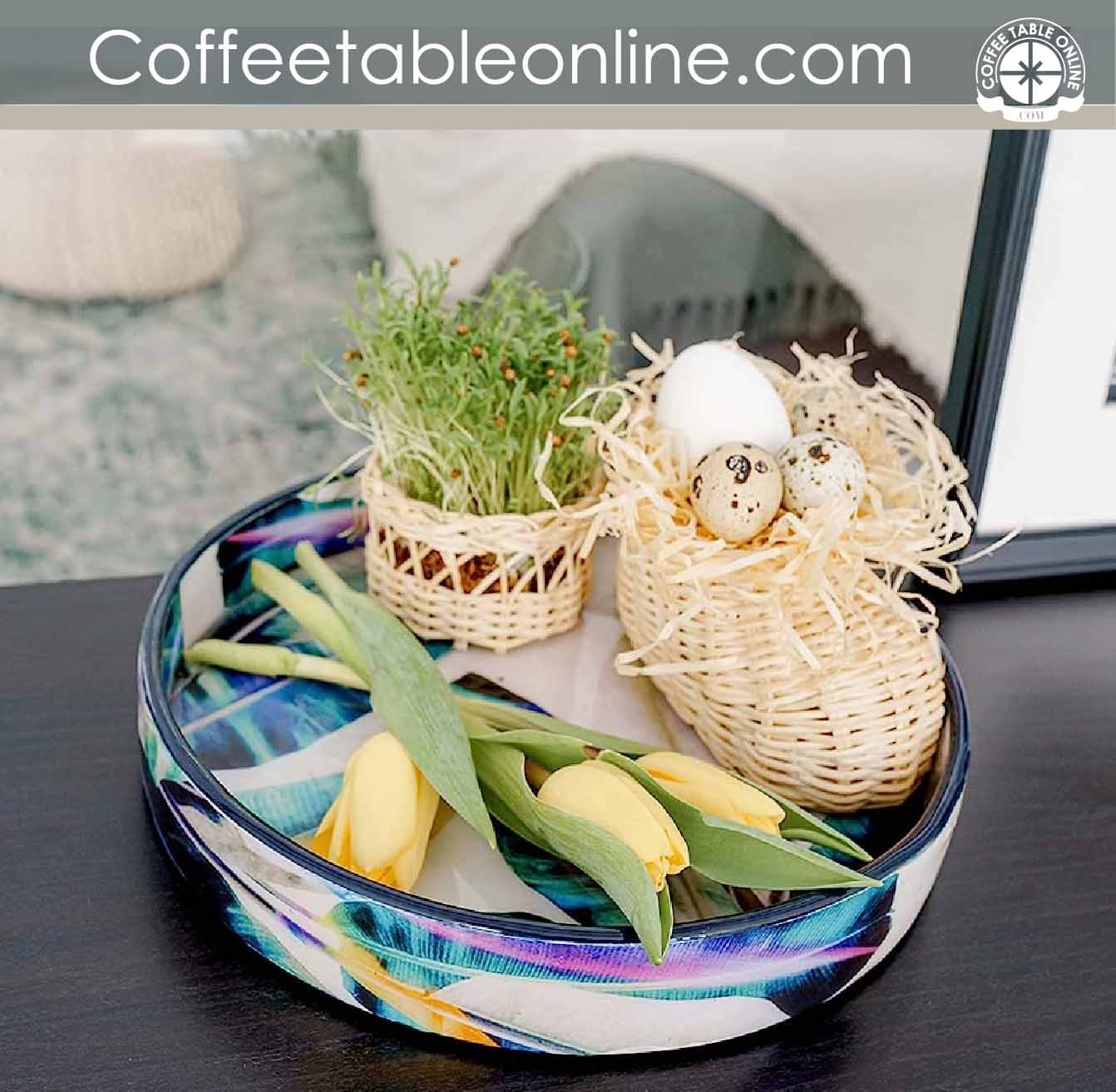 The 35 Best Round Coffee Table Trays for a Stylish Living Room