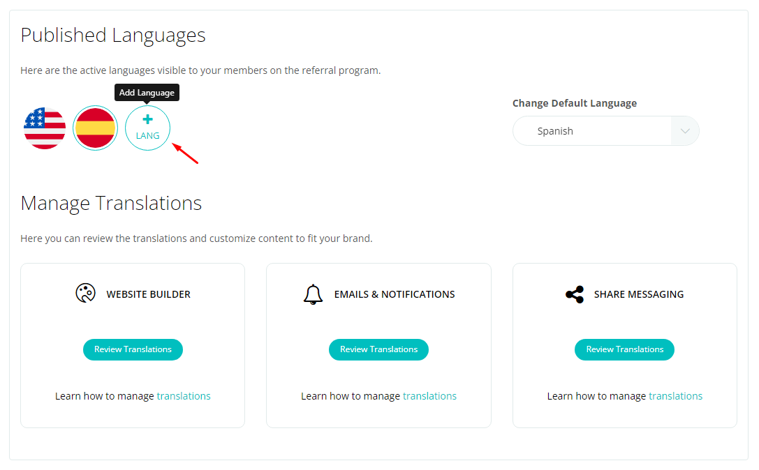 Managing Multiple Languages in Your Referral Program