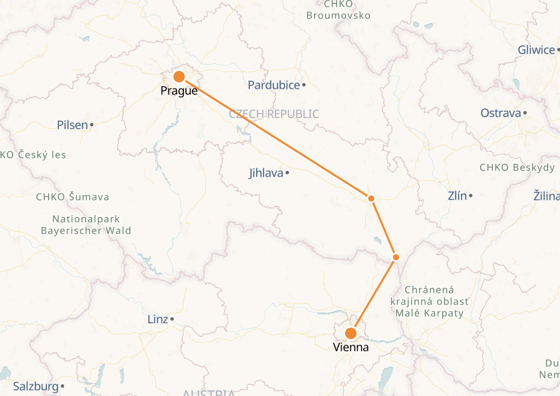 Prague to Vienna OBB Train | Tickets, Cost & Timetable