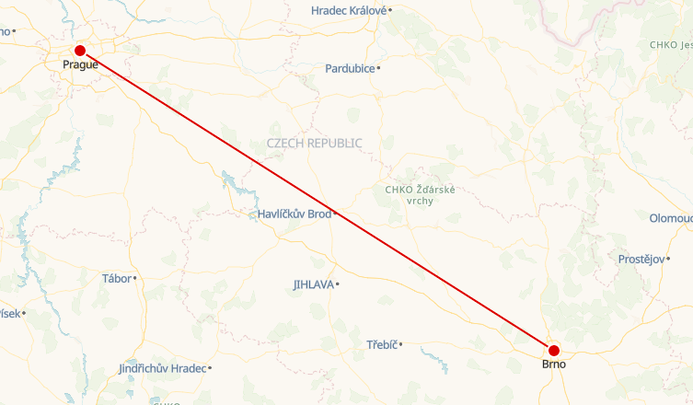 Brno to Prague Train Schedule & Tickets - CZECH RAILS