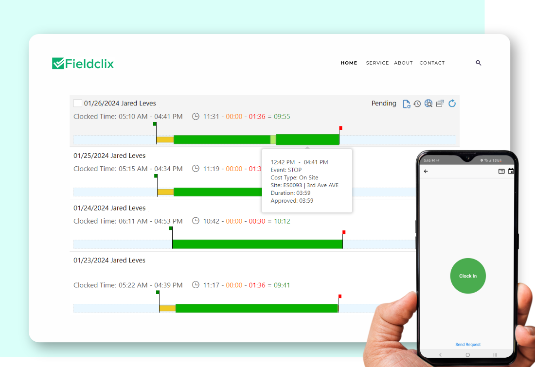Automated Time Tracking Software for Construction Teams