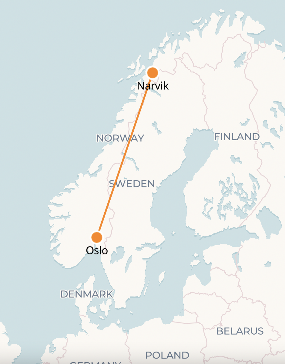 Oslo to Narvik Trains & Tickets - Sweden Trains