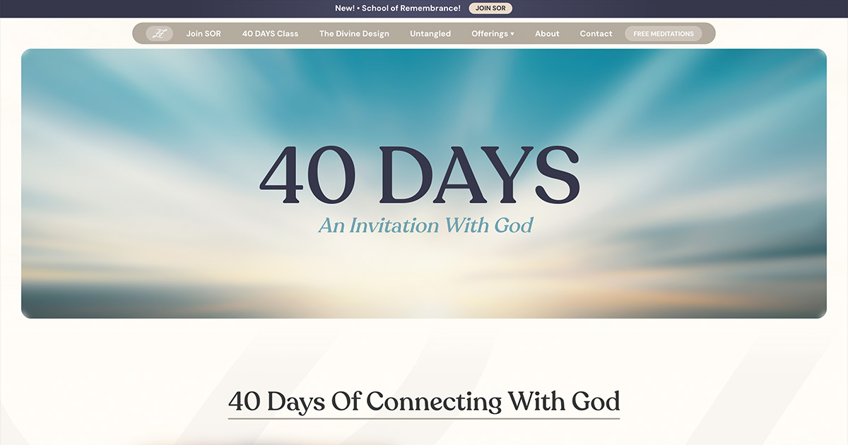 40 DAYS 1.0 | Lorie Ladd