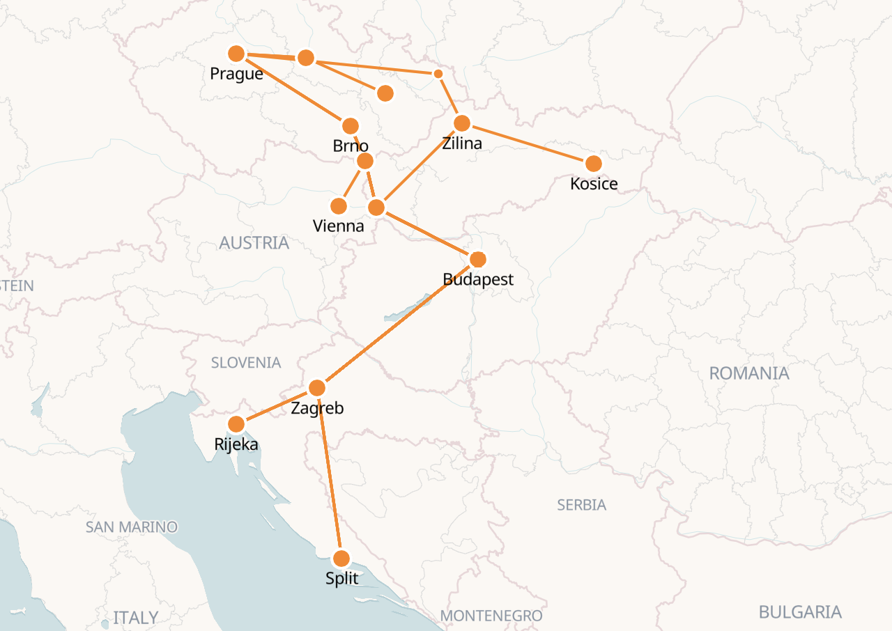 RegioJet Train | Economy, Business & First Class Tickets | OBB