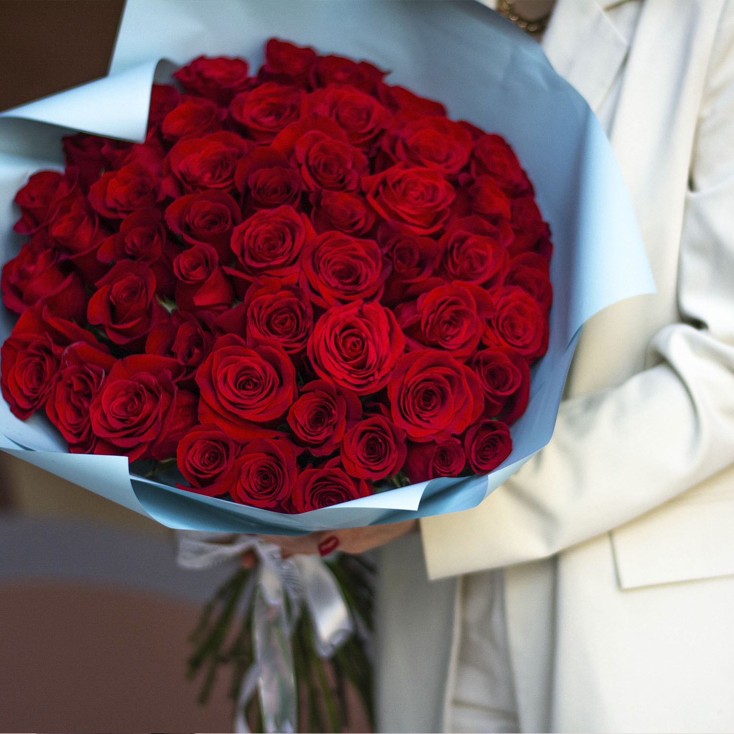 50 Red Roses Freedom - Free Flower Delivery Orlando