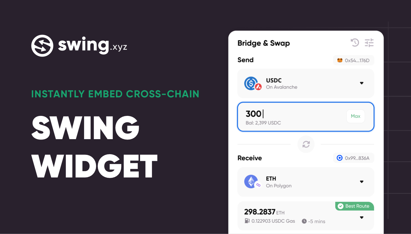 Swing Widget - Instantly embed cross-chain experiences