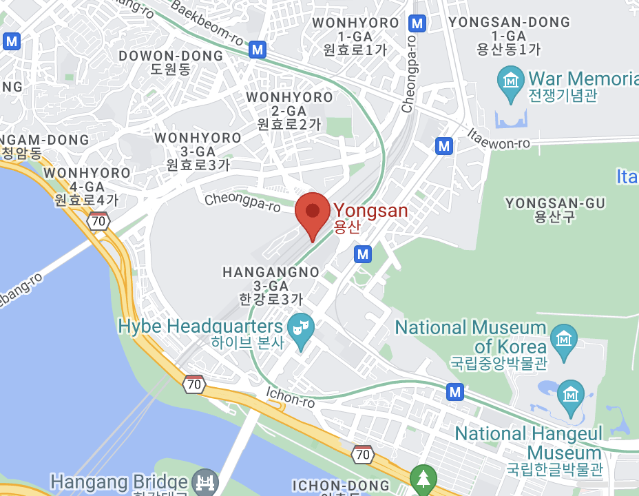 Seoul Yongsan Train Station | Map, Directions - Korea Trains